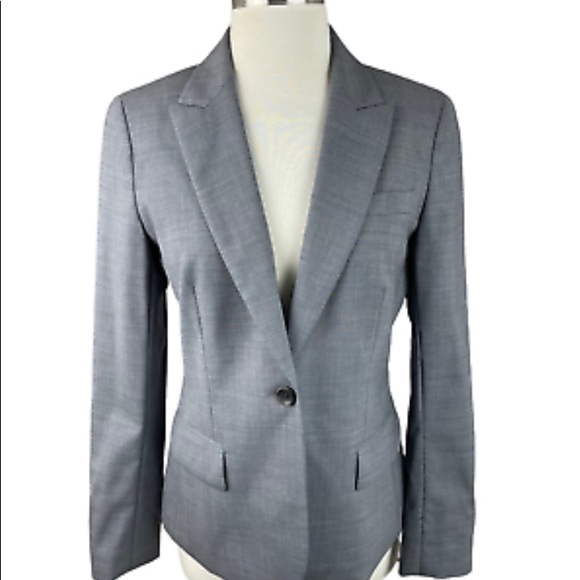 Theory | Jackets & Coats | Theory One Button Light Grey Blazer | Poshmark